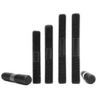 China Black Oxide m8 80mm Double End Stud Threaded Rod Setup Grade 5 Steel for sale