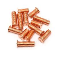 China Class 4.8 Copper Plated Brass Welding Stud Threaded Rod Carbon Steel for sale