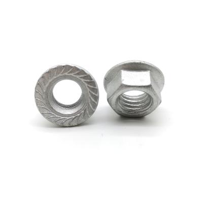 China Dacromet Class 10 Din6923 Hexagon Flange Nut Medium Carbon Steel for sale