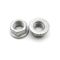 China Dacromet Class 10 Din6923 Hexagon Flange Nut Medium Carbon Steel for sale
