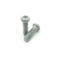 China Hot Dip Galvanized Steel Machine Screws DIN7985 Cross Recessed Pan Head Machine Screw for sale