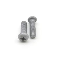 China Hot Dip Galvanized Steel Machine Screws DIN7985 Cross Recessed Pan Head Machine Screw for sale