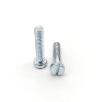 China Fillister Slotted Cheese Head Steel Machine Screws Zinc Plated M1.6 M2 M2.5 for sale