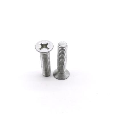 China Mild Steel Phillips Flat Head Stainless Steel Machine Screws Dacromet for sale