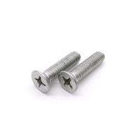 China Mild Steel Phillips Flat Head Stainless Steel Machine Screws Dacromet for sale