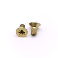 China Yellow Zinc Type Z Steel Machine Screws Stainless Steel Flat Head Phillips Machine Screws for sale