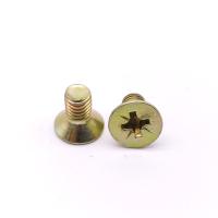 China Yellow Zinc Type Z Steel Machine Screws Stainless Steel Flat Head Phillips Machine Screws for sale