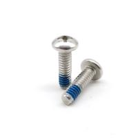 China 304 Stainless Steel Phillips Pan Head Machine Screw DIN 7985 Thread Glue Lock for sale