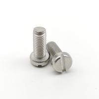 China Stainless Steel M5 M2 Slotted Cheese Head Machine Screw A2-70 DIN 84 for sale