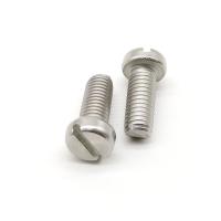 China Stainless Steel M5 M2 Slotted Cheese Head Machine Screw A2-70 DIN 84 for sale