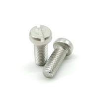 China Stainless Steel M5 M2 Slotted Cheese Head Machine Screw A2-70 DIN 84 for sale