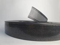 China Black Plastic Aluminum Trim Cap 6cm Wide Hand Bending Channel Letter Trim Cap 50M Roll for sale