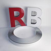 China Chinaron Aluminum Channel Letter Trim Cap 4cm-14cm Width 30m Roll Sign Making Material for sale