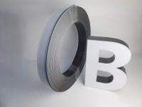 China Aluminum Edge Trim Cap for Channel Letters 1mm Thickness 30m Roll LED Sign Letterform for sale