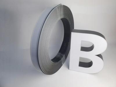 China Aluminum Edge Trim Cap for Channel Letters 1mm Thickness 30m Roll LED Sign Letterform for sale