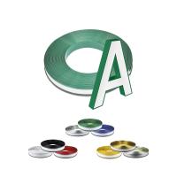 China Green 0.5mm 0.6mm Channelume Aluminum Channel Letter Coil for 3D Trim Cap Signs for sale