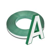 China Green 0.5mm 0.6mm Channelume Aluminum Channel Letter Coil for 3D Trim Cap Signs for sale