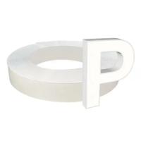 China 100mm Aluminum Channel Letter Trim Cap 0.6mm Thickness 50m Roll for Business Shop Signs for sale