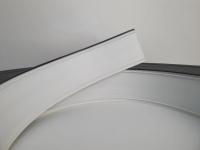 China Black Aluminium Channel Coil J Type Trim Cap Coil 50M Roll for Hand Bending 68-93MM Width for sale