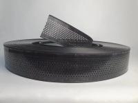 China Black Plastic Aluminum Trim Cap Hand Bent Channel Letter Trim Cap 50M Roll 68mm Width for sale