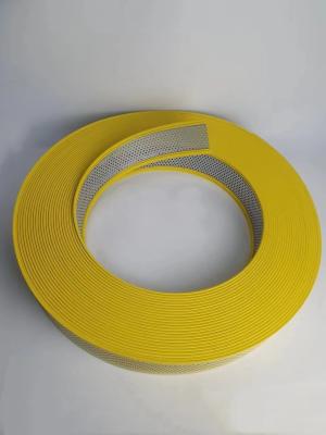 China Yellow Aluminum Channel Coil Flexible Bending Profile with Hole for Elegant Edging 50M Roll 68mm Width for sale