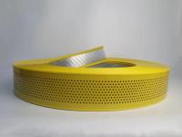 China Yellow Aluminum Channel Coil Flexible Bending Profile with Hole for Elegant Edging 50M Roll 68mm Width for sale