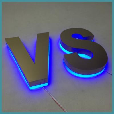 China Custom LED Channel Letter Signs 50000 Hours Backlit Aluminum Letters for Business for sale