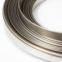 China Silver Plastic Trim Cap 10 Rolls Per Carton 1 Inch Width 40 Meter Length for Channel Letter Edge for sale