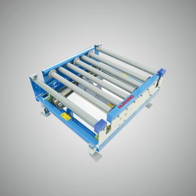 China Carbon Steel Pallet Transfer Conveyor 500-3000kg Load 0-18m/min Speed for sale