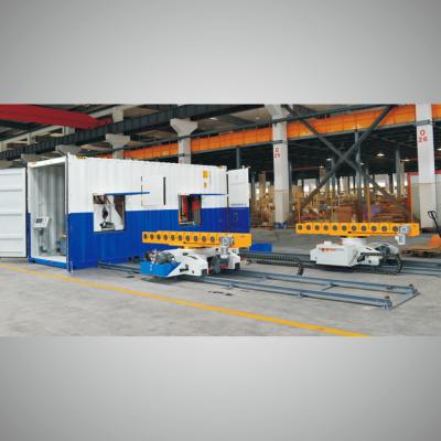 China Container Design Pipe Edge Preparation Machine Work Station 6058x2438x2896mm High Efficiency for sale