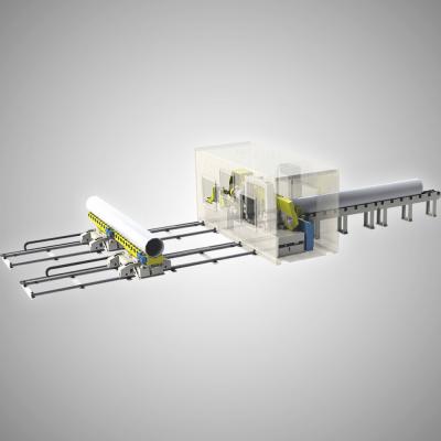 China Containerized Pipe Cut Bevel Prep Work Station 20ft Mobile Onsite for sale
