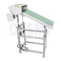 China Wave Solder Infeed Outfeed PCB Conveyor Belt Assembly Line 300mm Width with Cooling Fans for sale