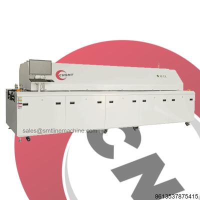 China 8 Heating Zones SMT Reflow Oven 380V for LED PCB Board Soldering Machine 3140mm for sale