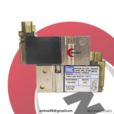 China American MAC High Frequency Solenoid Valve 34B/34C-N00/L00-GDF0/GDFA 1KT 1DV 1KJ for sale