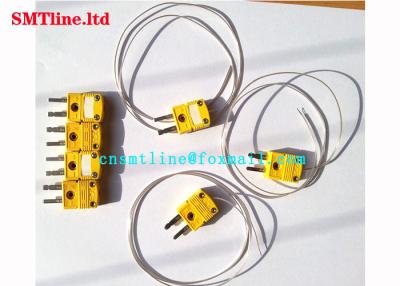 China K Type Thermocouple for SMT Reflow Oven Yellow 0.5m Cable 6 Channel for sale
