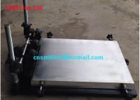 China Desktop Solder Paste Printing Machine 1.2mm Aperture 600W Manual PCB Stencil Printer 300x400mm Worktable for sale