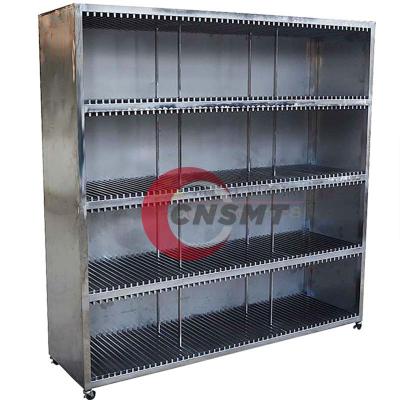 China SMT Stainless Steel Mesh Cabinet 1200x800mm Storage Rack for 50 Steel Mesh Boards for sale