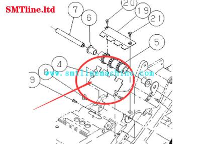 China Panasonic CM402 602 SMT Feeder Comb 44 56mm KXFA1PR8B00 0.53kg Spare Parts for sale