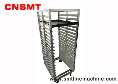 China CNSMT-SP0201 PCB ESD Stainless Steel Cart with Tray - Custom Manufacturing for Electronic Component Storage and Transport for sale