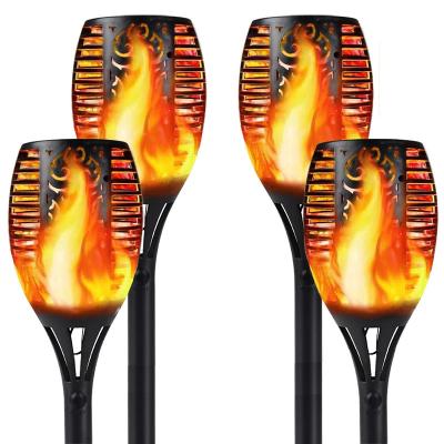China Flickering Garden Lawn Lamp IP65 Waterproof LED Street Lamp Solar Flame Torch Light For Garden Decoration Landscap for sale