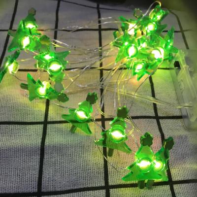 China Christmas Themed String Light Decor 6.5FT 20LED Gift Boxes Santa Claus Christmas Trees Warm White Lights for Party/Birthday for sale