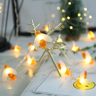 China LED Honeybee Fairy String Lights Waterproof Battery Operated with Remote Control for Wedding Party Festival Indoor Outdoor for sale