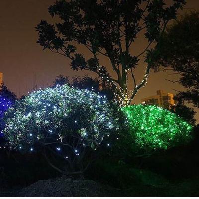 China Darknessbreak Warm White Solar Sakura lishts 50 LED Blossom Flower String Light for Outdoor Garden Lawn Patio Christmas Tree for sale