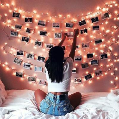 China 1M/2M/5M/10M Photo Clip USB LED String Lights Fairy Lights Outdoor Battery Operated Garland Christmas Decoration Party W for sale