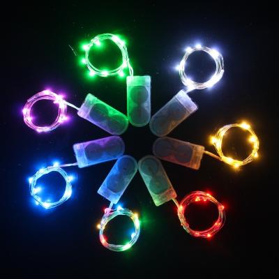 China 1-5M Fairy Lights CR2032 Battery Powered LED Mini Christmas Light Copper Wire String Light For Wedding Xmas Garland Part for sale