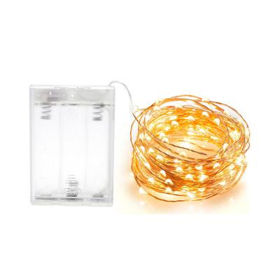 China 1M 2M 3M 5M 10M Led Strings Copper Wire 3XAA Battery Operated Christmas Wedding Party Decoration LED String Fairy Light for sale