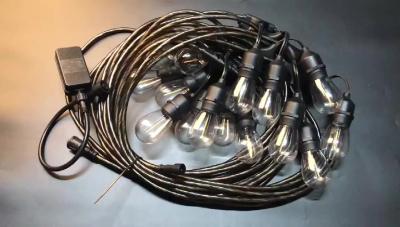 China LED Christmas Light String Festival Decoration Waterproof IP65 S14 3500K Dimmable Connectable Remote Control Edison Light for sale