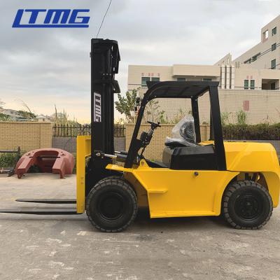 China LTMG forklift 7t diesel forklift with three stage mast 4.8m lifting height for sale