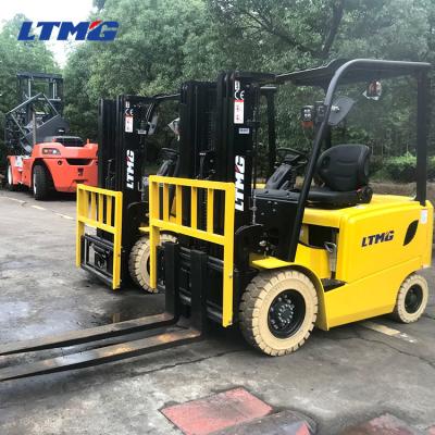 China Dual Front Tires 2 Ton Electric Forklift , 6m 3 Stage Mast Forklift Machine for sale