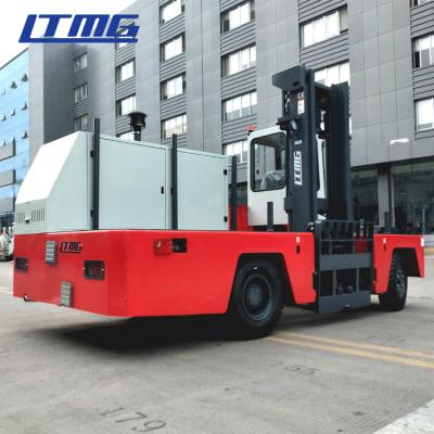 China Diese Powered Side Loader Container Truck , 5 Ton Side Moving Forklift ISUZU Engine for sale